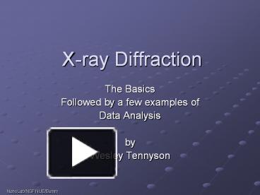 X-ray Diffraction presentation | free to download