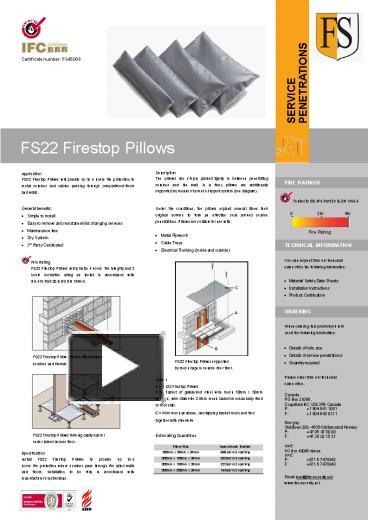 PPT – Firestop Pillows - Intumescent Firestop Pillows | Fire Stop ...
