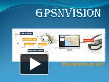 PPT – Gps Tracking PowerPoint presentation | free to download - id ...