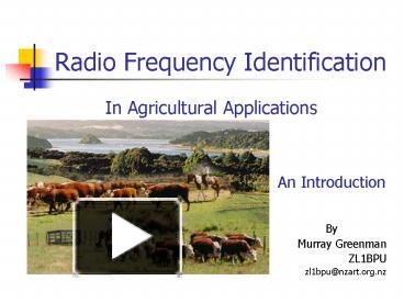 PPT – Radio Frequency Identification PowerPoint presentation | free to ...
