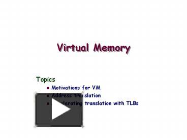 Virtual Memory presentation | free to download