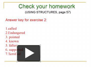 PPT – Check your homework PowerPoint presentation | free to view - id ...