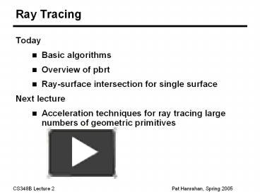 PPT – Ray Tracing PowerPoint presentation | free to download - id ...
