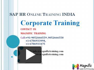 sap hr online training classes presentation | free to download