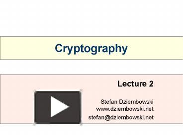 Cryptography presentation | free to download