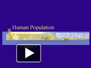 Human Population presentation | free to download