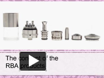 PPT – The concept of the RBA products PowerPoint presentation | free to ...