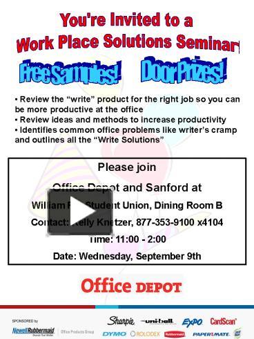 You're Invited to a presentation | free to download