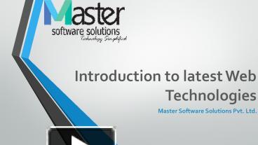 PPT – Web Technology - Master Software Solutions PowerPoint ...