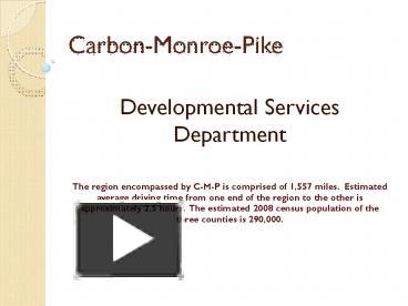 Carbon-Monroe-Pike presentation | free to download