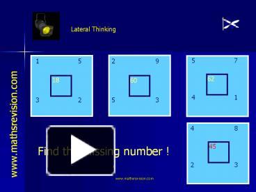 Find the missing number ! presentation | free to download