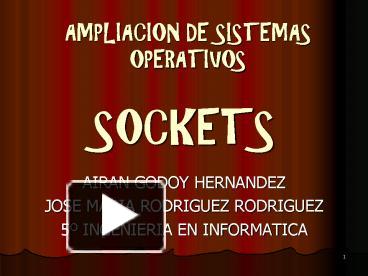 PPT – SOCKETS PowerPoint presentation | free to download - id: 67bb2e-ZjIzO