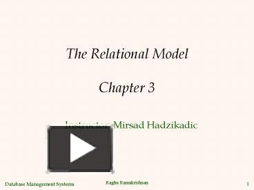 PPT – The Relational Model Chapter 3 PowerPoint presentation | free to ...