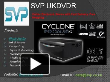 Online Electronic Stores -svp.co.uk presentation | free to download