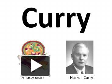 Curry presentation | free to download