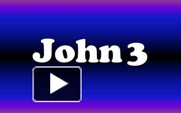 John 3 presentation | free to download