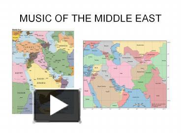 MUSIC OF THE MIDDLE EAST presentation | free to download