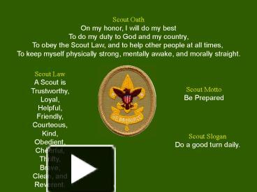 Scout Oath presentation | free to download
