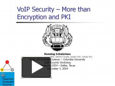 VoIP Security presentation | free to download