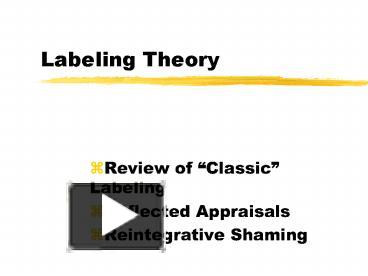 Labeling Theory presentation | free to download