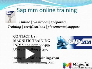PPT – sap mm online training in uk PowerPoint presentation | free to ...