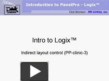 Introduction to PanelPro - Logix presentation | free to download