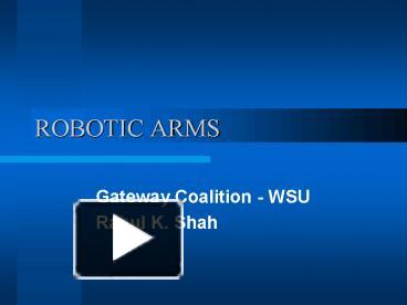 ROBOTIC ARMS presentation | free to download