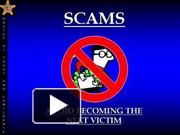 SCAMS presentation | free to download