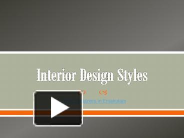 PPT – interior design Styles (1) PowerPoint presentation | free to view ...