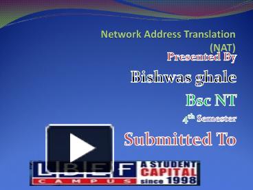 Network address translation (NAT) presentation | free to download
