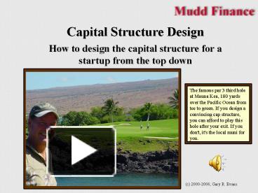 PPT – Capital Structure Design PowerPoint presentation | free to view ...