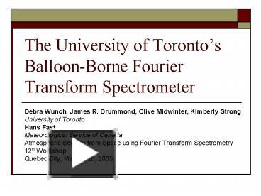 PPT – The University of Toronto PowerPoint presentation | free to ...