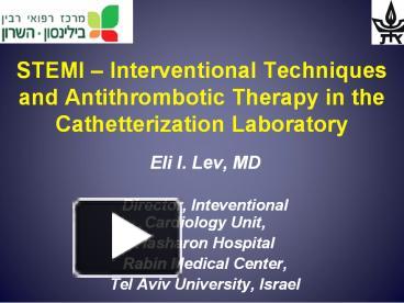 STEMI presentation | free to download