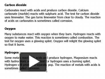 Carbon dioxide presentation | free to download