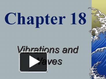 Vibrations and Waves presentation | free to download