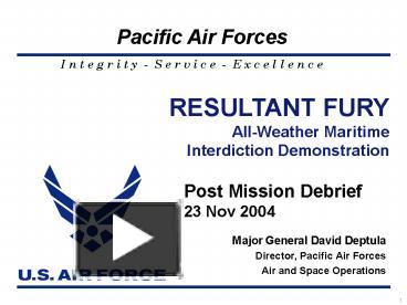 Major General David Deptula presentation | free to download