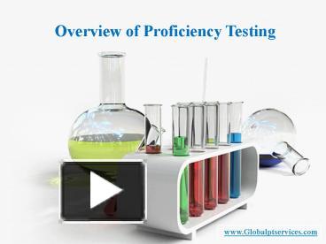 Overview of Proficiency Testing presentation | free to download