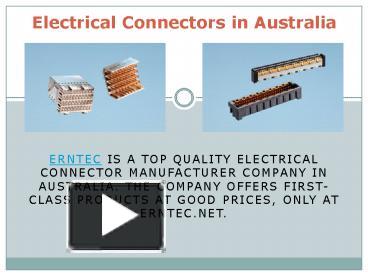 PPT – Electrical Connectors in Australia PowerPoint presentation | free ...