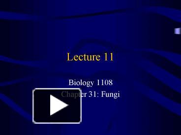 PPT – Biology 1108 PowerPoint presentation | free to view - id: 68c33-OTgzM