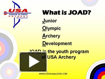 What is JOAD? presentation | free to download