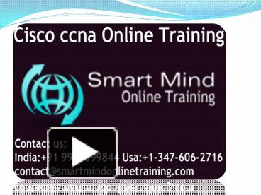 PPT – Cisco ccna online training | Online Cisco ccna Training in USA ...