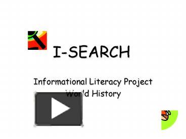 PPT – ISEARCH PowerPoint presentation | free to view - id: 68f2c-NjU1Z