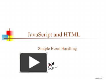 JavaScript and HTML presentation | free to view