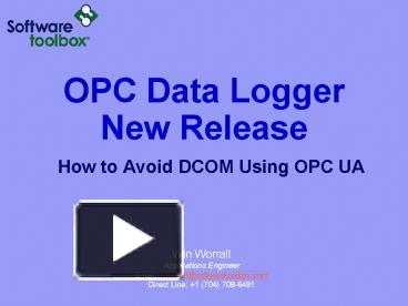 PPT – OPC Data Logger New Release PowerPoint presentation | free to ...