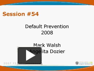PPT – Default Prevention PowerPoint presentation | free to view - id ...