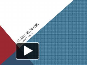 PPT – Magazine Conventions PowerPoint presentation | free to download ...