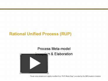 PPT – Rational Unified Process (RUP) PowerPoint presentation | free to ...