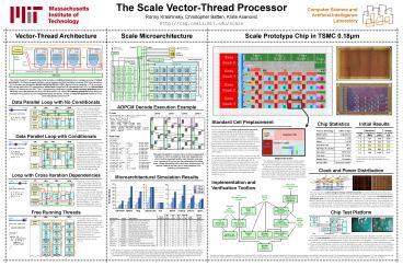 PPT – The Scale Vector-Thread Processor PowerPoint presentation | free ...