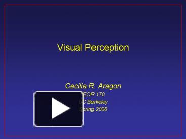 Visual Perception presentation | free to download