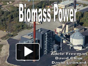 Biomass Power presentation | free to view